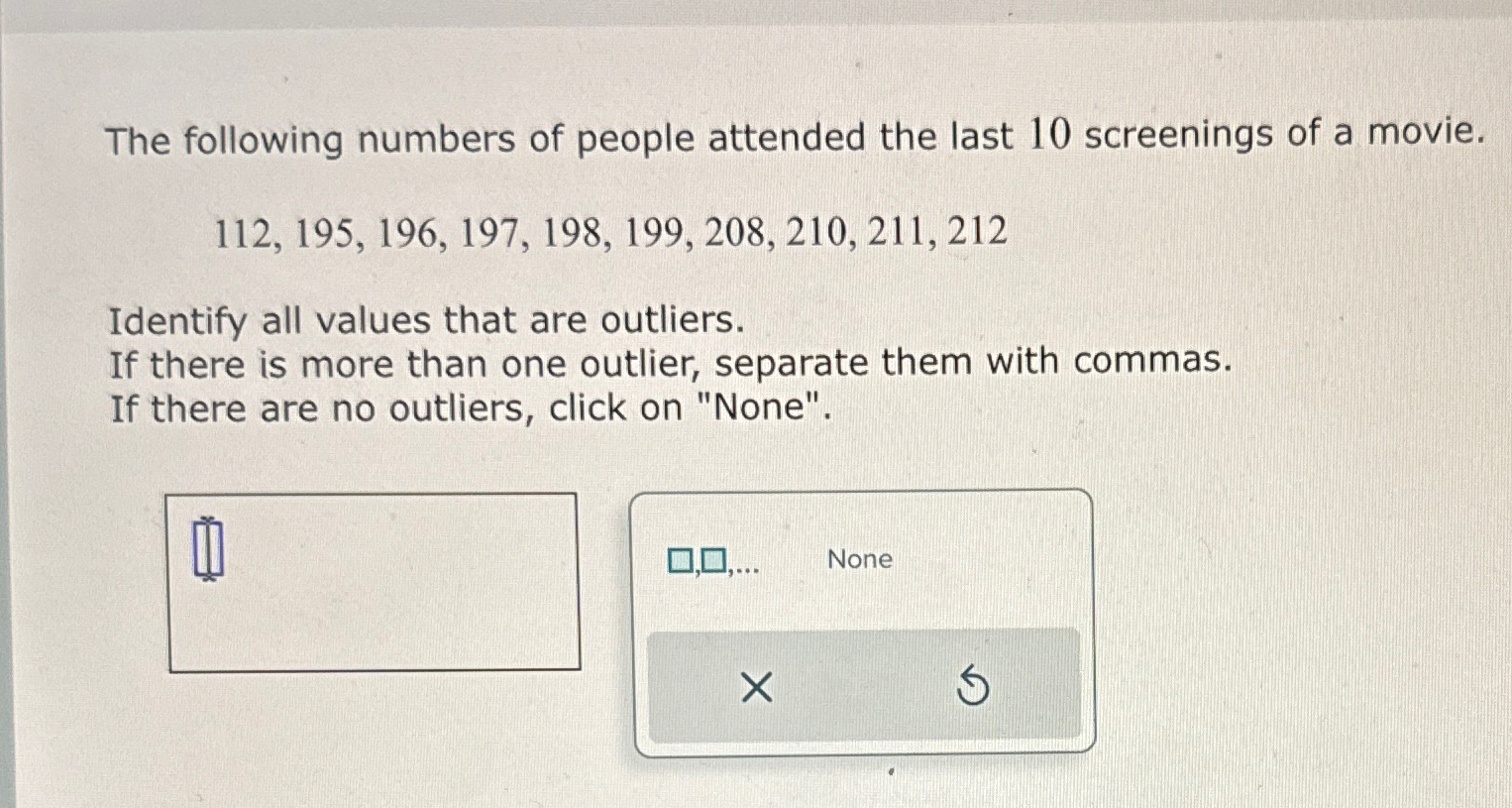 Solved The following numbers of people attended the last 10 | Chegg.com