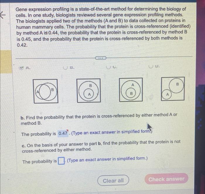 Solved Gene expression profiling is a state-of-the-art | Chegg.com
