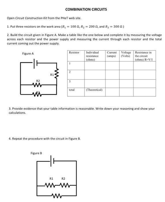 Solved RESISTORS IN PARALLEL CIRCUITS Open Circuit | Chegg.com