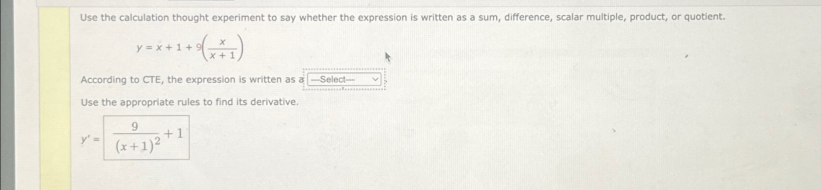 Solved Use the calculation thought experiment to say whether | Chegg.com