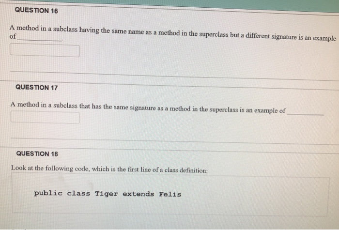 Solved QUESTION 1 Constructors are not inherited. True O | Chegg.com