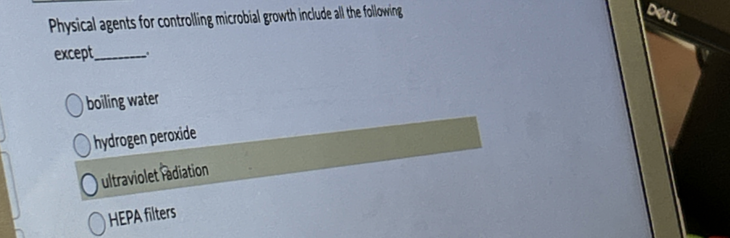 Solved Physical agents for controlling microbial growth | Chegg.com