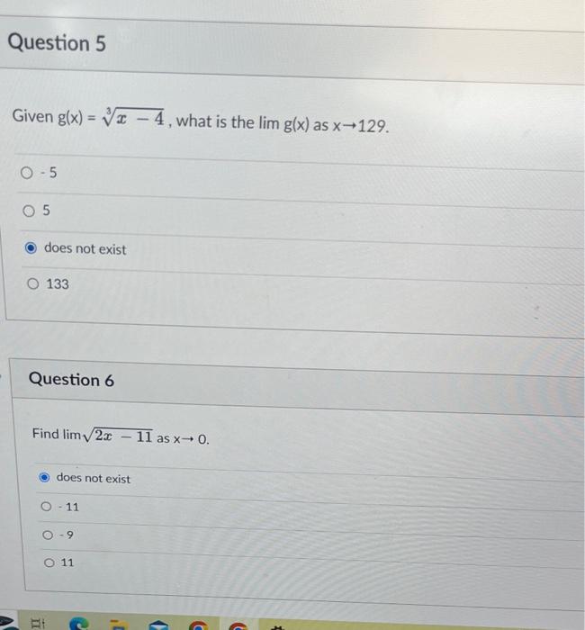 Solved Given g(x)=3x−4, what is the limg(x) as x→129 −5 5 | Chegg.com