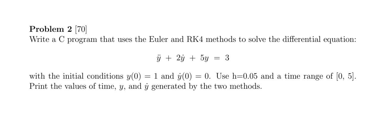Solved Please Use Matlab For This Problem Please Do Not 