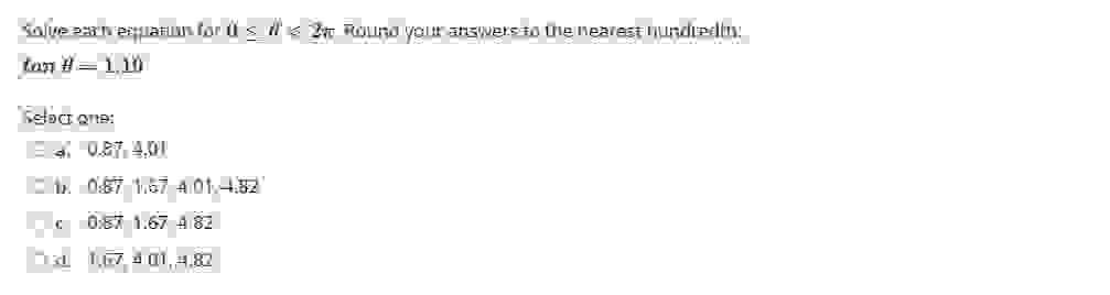 Solved Solve each equation for 0
