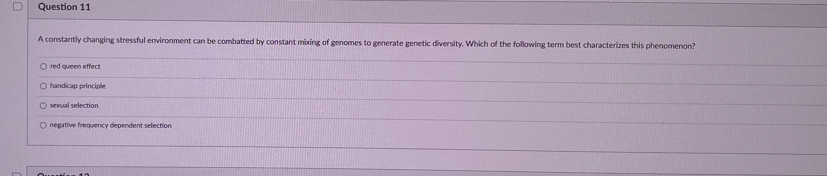 Solved Question 11A constantly changing stressful | Chegg.com