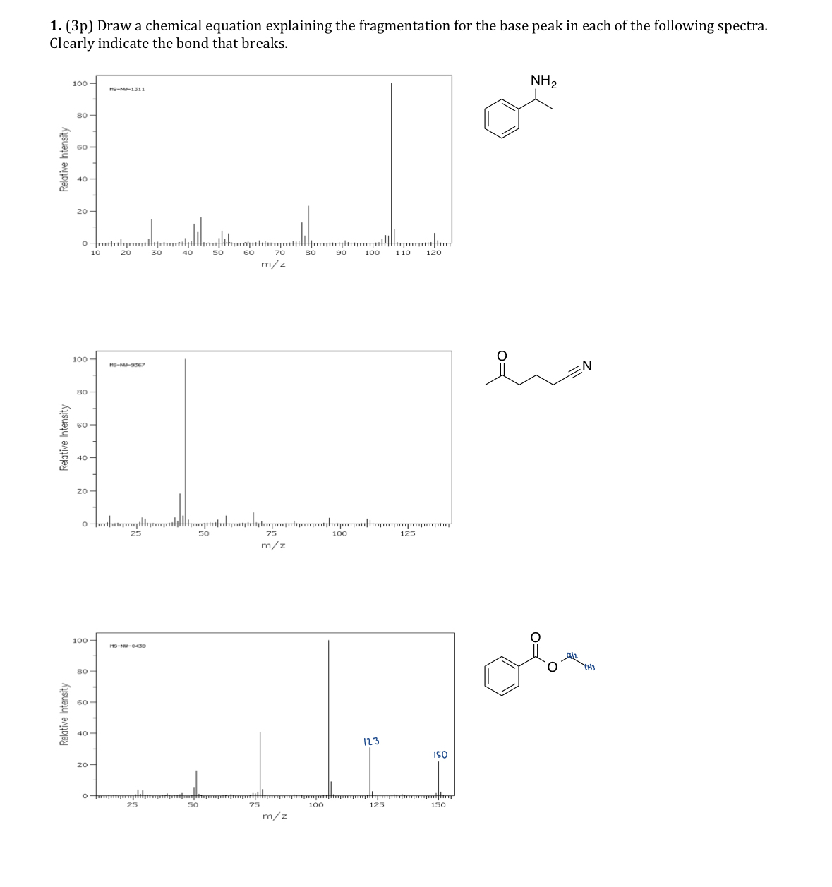 Solved (3p) ﻿Draw a chemical equation explaining the | Chegg.com
