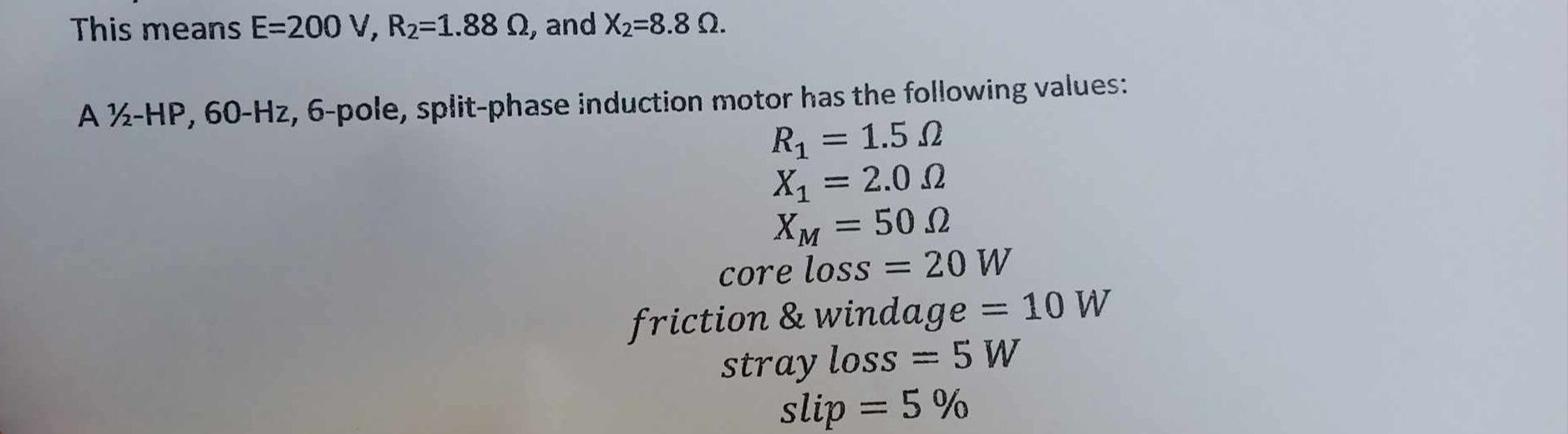 Solved Solve for the following: 1. ﻿rotor speed (rpm) ﻿ 2. | Chegg.com