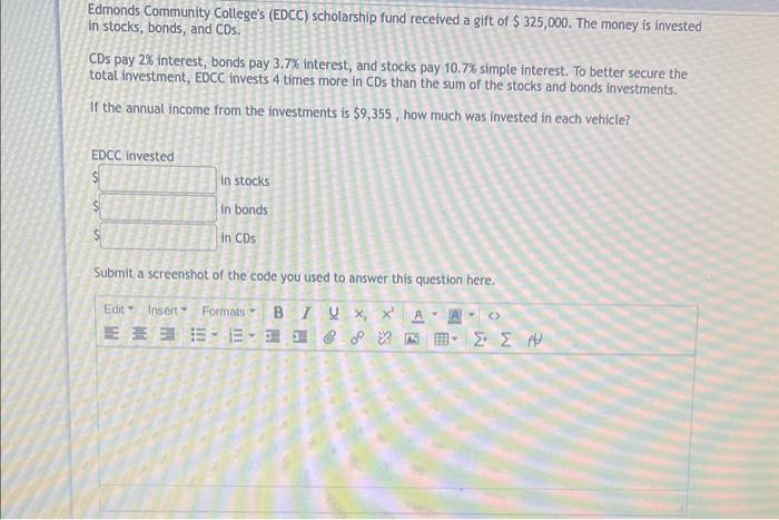 Solved I Need The Code Using Python To Solve This Question 2557