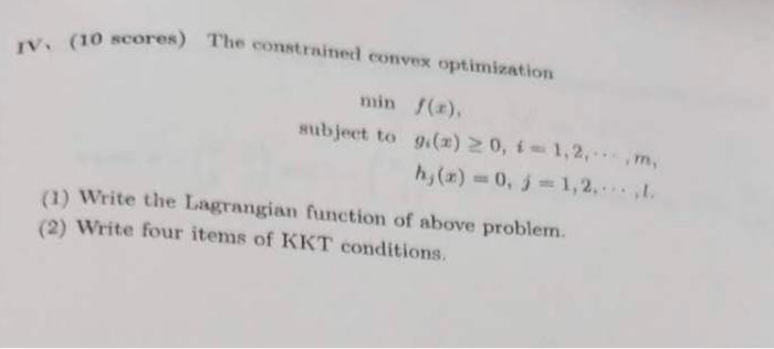 Solved The Subject is Optimization Theory and application, | Chegg.com