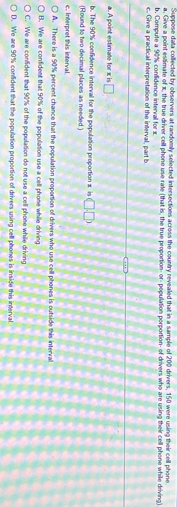 Solved Suppose data collected by observers at randomly | Chegg.com