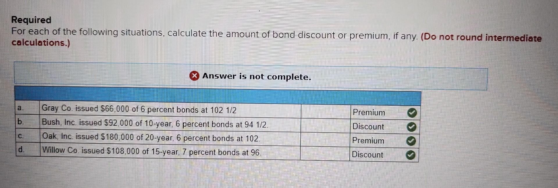 Solved Required For each of the following situations, | Chegg.com