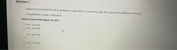 Solved Analyze the following code: public class Test extends | Chegg.com