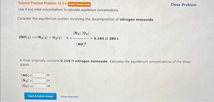 Solved Use K and initial concentrations to calculate | Chegg.com