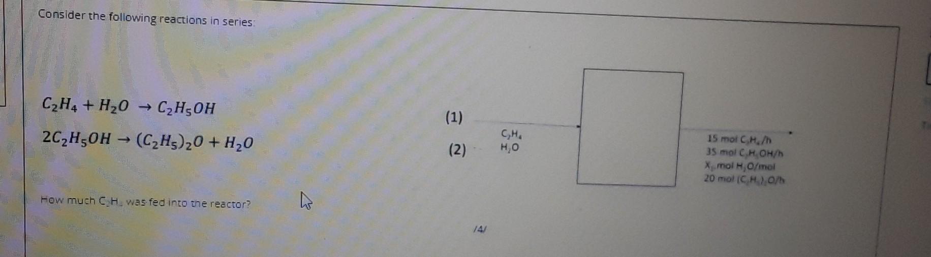 Solved Consider the following reactions in series: | Chegg.com