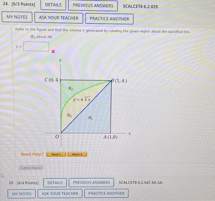 Solved 24. [0/3 Points] DETAILS PREVIOUS ANSWERS SCALCET8 | Chegg.com