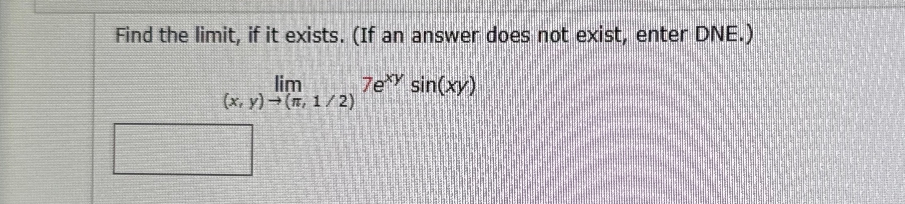 Solved Find the limit, ﻿if it exists. (If an answer does not | Chegg.com