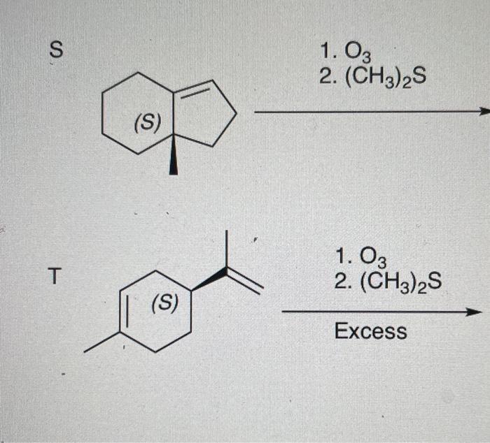 Solved S 1.03 2. (CH3)2S (S) T 1.03 2. (CH3)2S (S) Excess | Chegg.com
