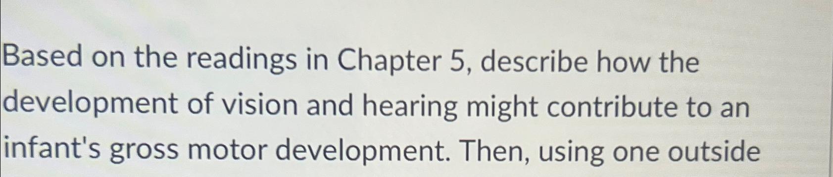 Solved Based on the readings in Chapter 5, ﻿describe how the | Chegg.com