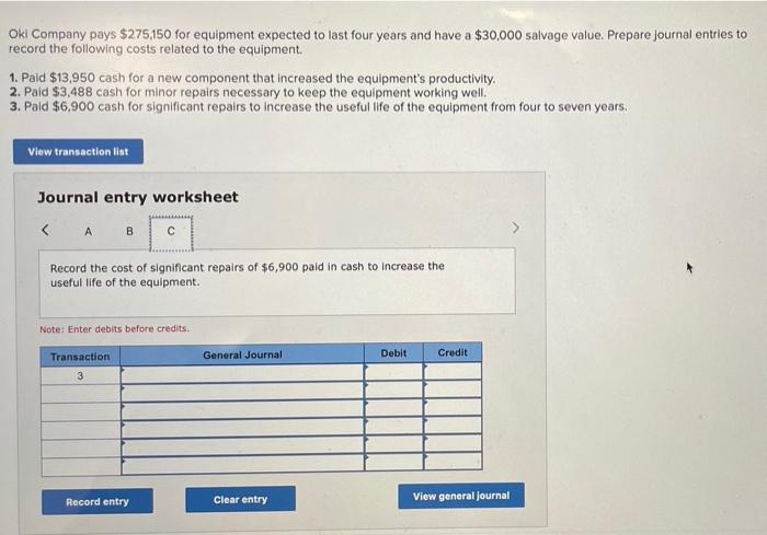 Solved Exercise 10-14 (Algo) Ordinary repairs, extraordinary | Chegg.com