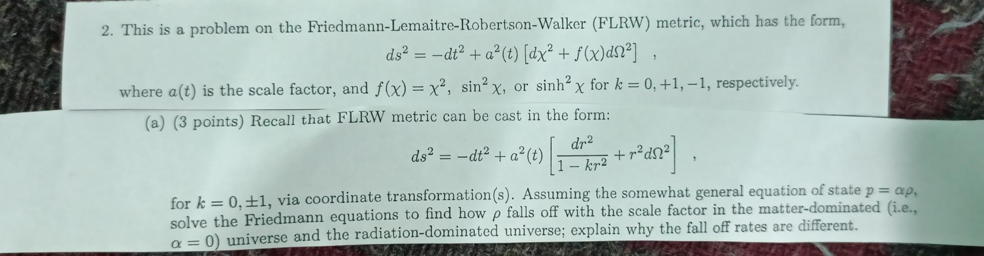 Solved - 7 2. This is a problem on the | Chegg.com