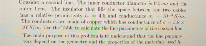 Solved Table 2−1 Transmission-line parameters R′,L′,G′, and | Chegg.com