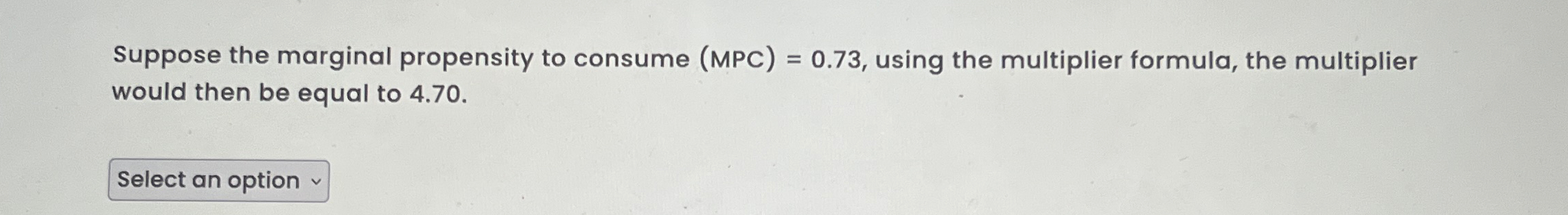 Solved Suppose the marginal propensity to consume | Chegg.com