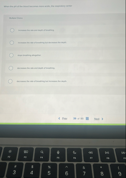 Solved When the pht of the blood becomes more acidic, the | Chegg.com