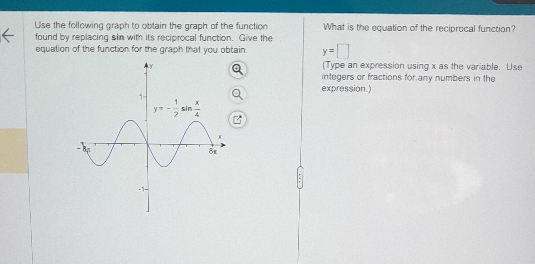 Solved Use the following graph to obtain the graph of the | Chegg.com
