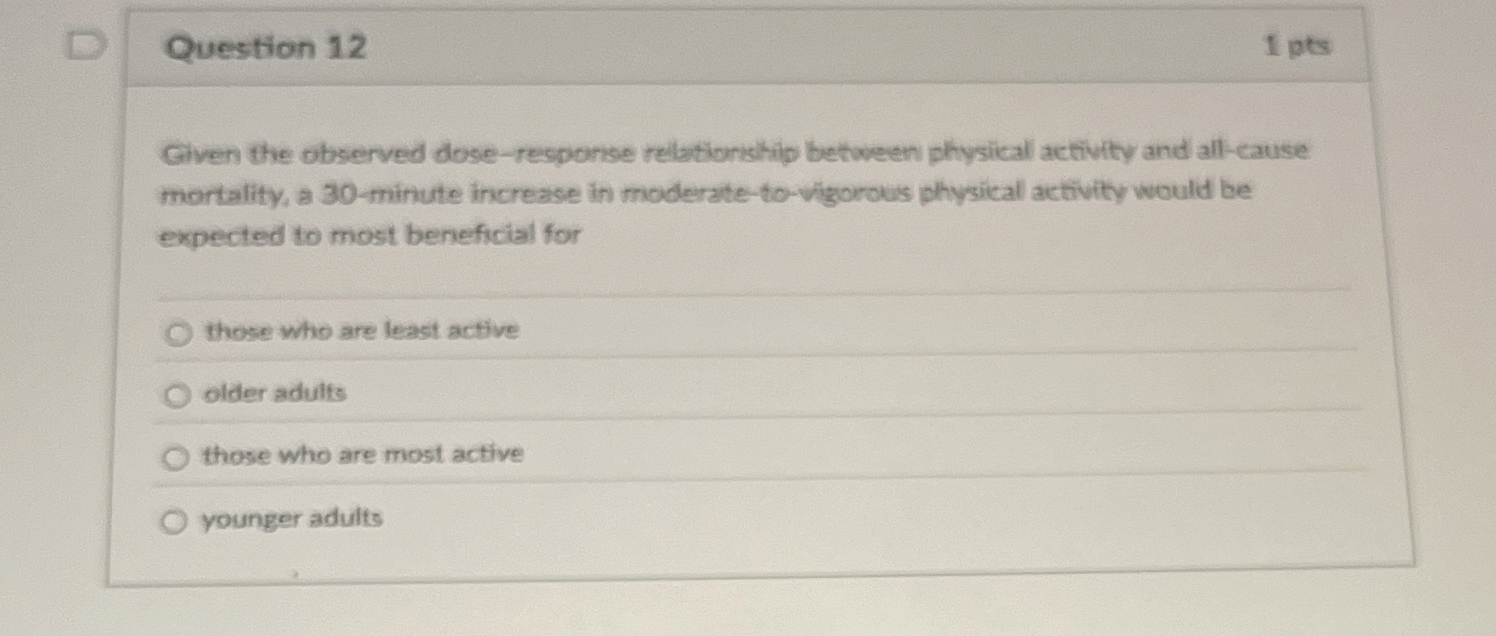 Solved Question 121 ﻿ptsGiven the observed dose-response | Chegg.com