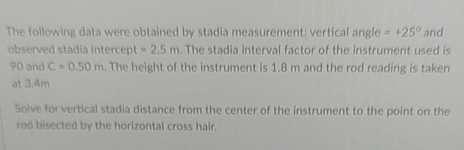 Solved The following data were obtained by stadla | Chegg.com