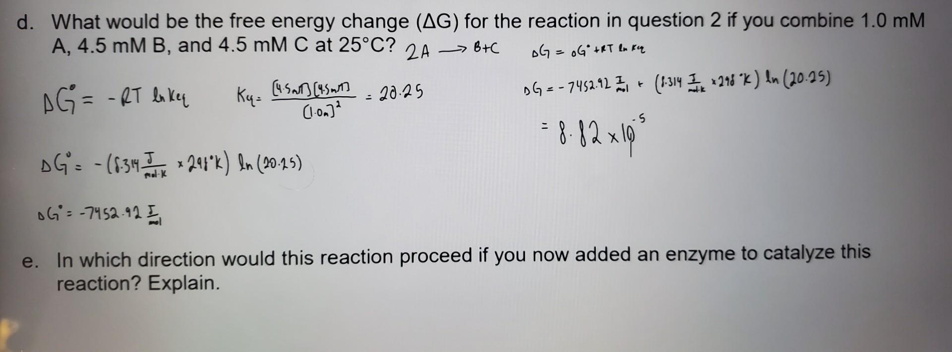 Solved 2. You are interested in the reaction 2 A→B+C. You | Chegg.com