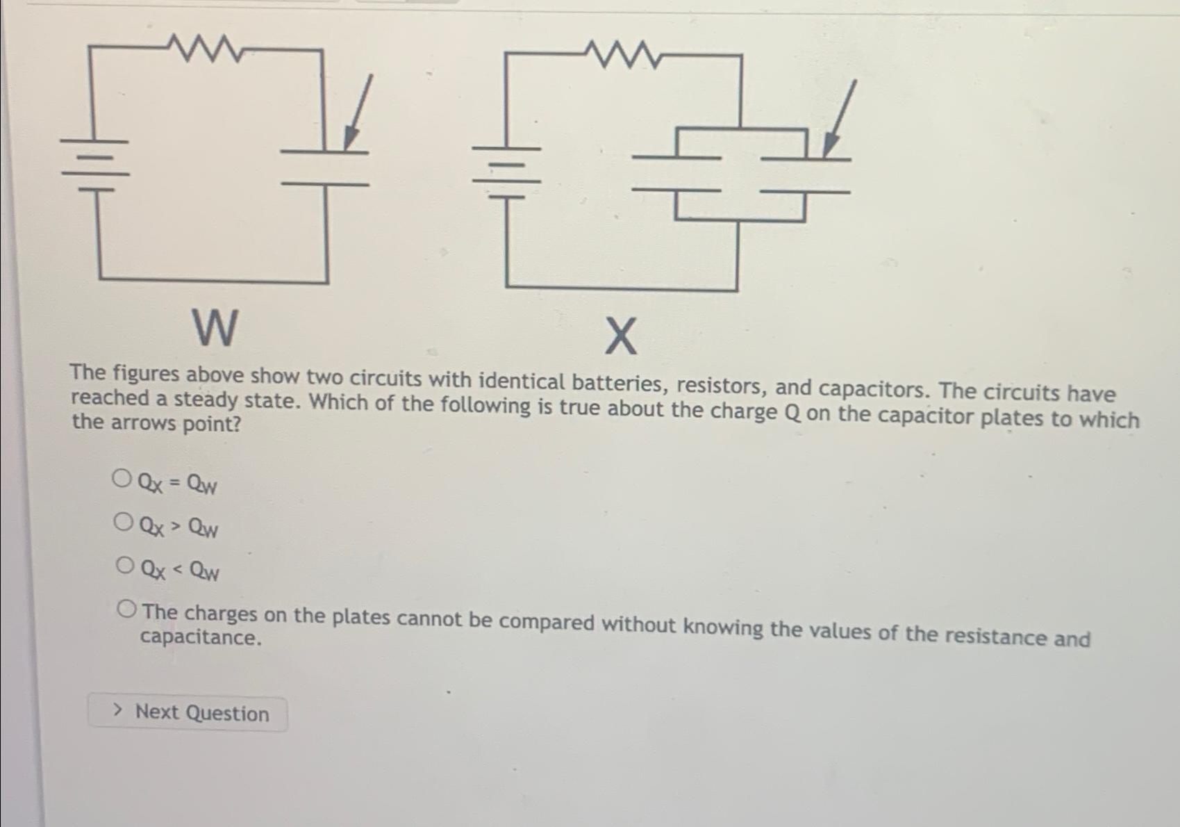Solved The figures above show two circuits with identical | Chegg.com