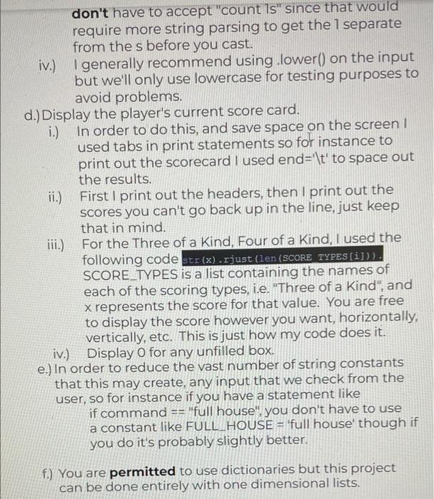 Solved Yahtzee is a dice game where you try to maximize your | Chegg.com