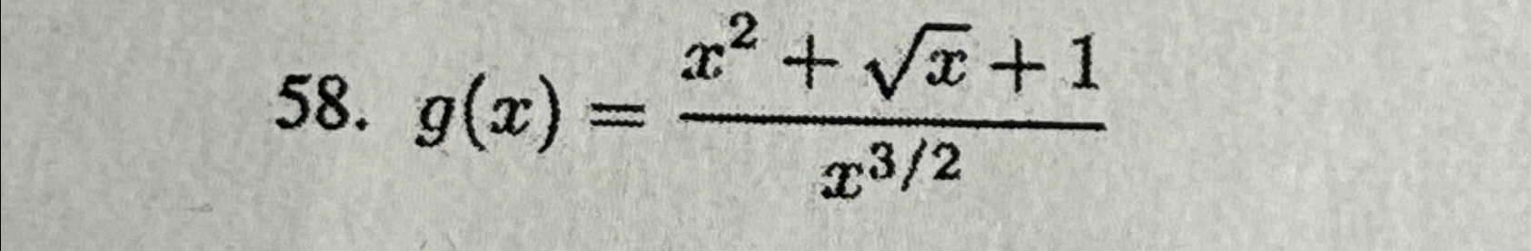 Solved g(x)=x2+x2+1x32 ﻿find the derivative | Chegg.com