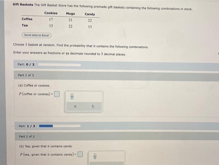 Solved part (B) ﻿coffee, given that it contains mugsPart (C) | Chegg.com