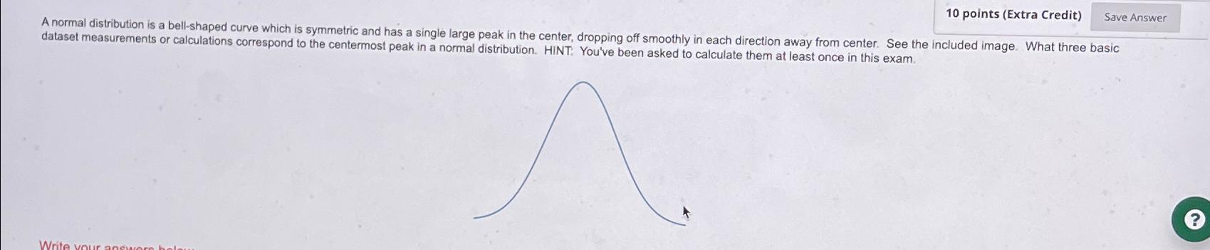 Solved 10 ﻿points (Extra Credit) ﻿dataset measurements or | Chegg.com