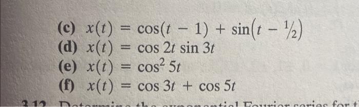 Solved 31. For each of the following signals, compute the | Chegg.com