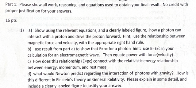 a) ﻿Show using the relevant equations, and a clearly | Chegg.com