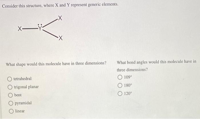 Solved Consider this structure, where X and Y represent | Chegg.com