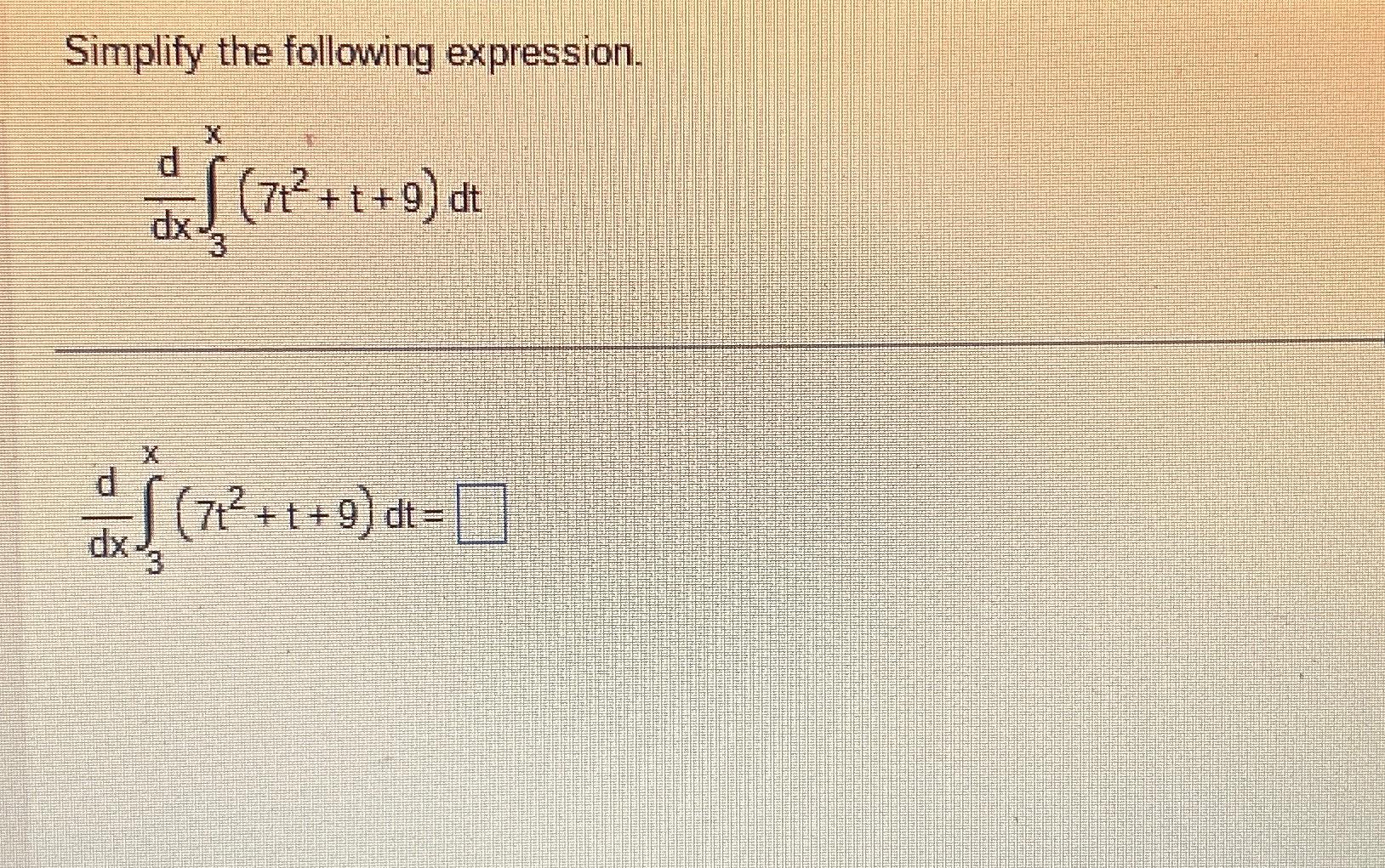 Solved Simplify the following | Chegg.com