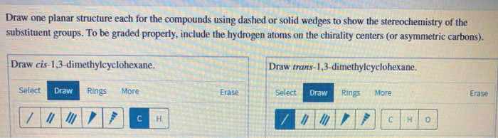 Solved Draw one planar structure each for the compounds | Chegg.com