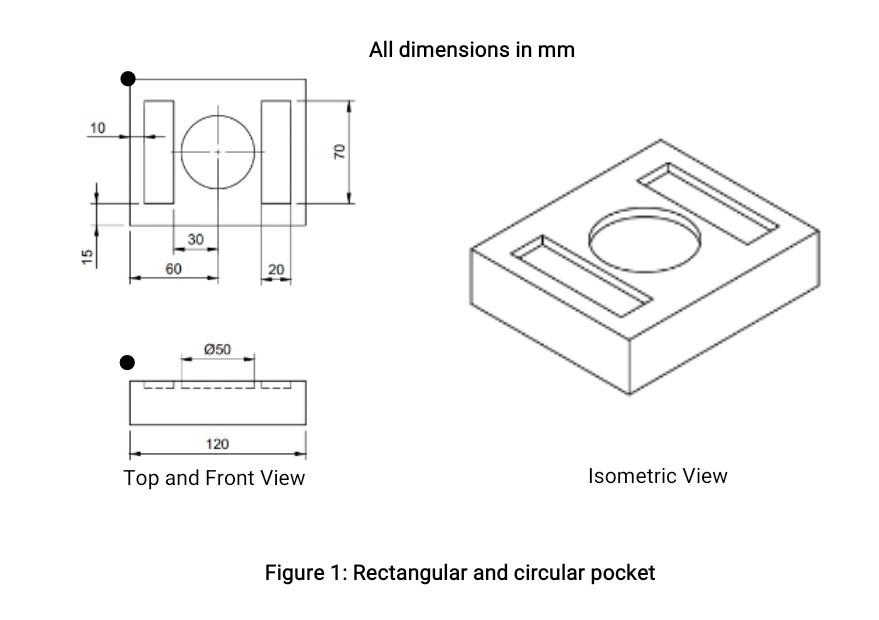 Solved Write G-code programming for this Use cutting tool | Chegg.com