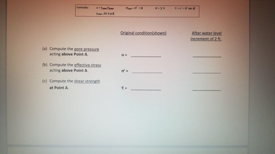Solved A geotechnical engineer is evaluating the stability | Chegg.com