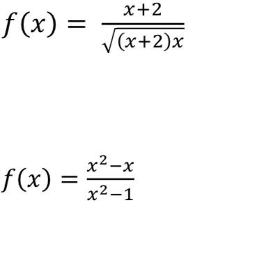 Solved f(x)=(x+2)xx+2 f(x)=x2−1x2−x | Chegg.com