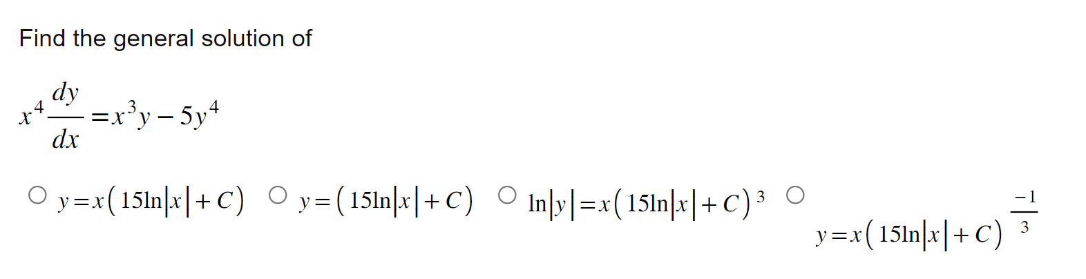 Solved Find the general solution | Chegg.com