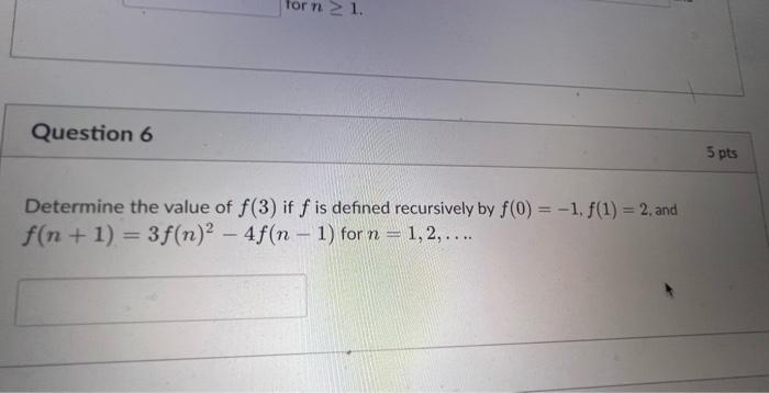 Solved Determine the value of f(3) if f is defined | Chegg.com