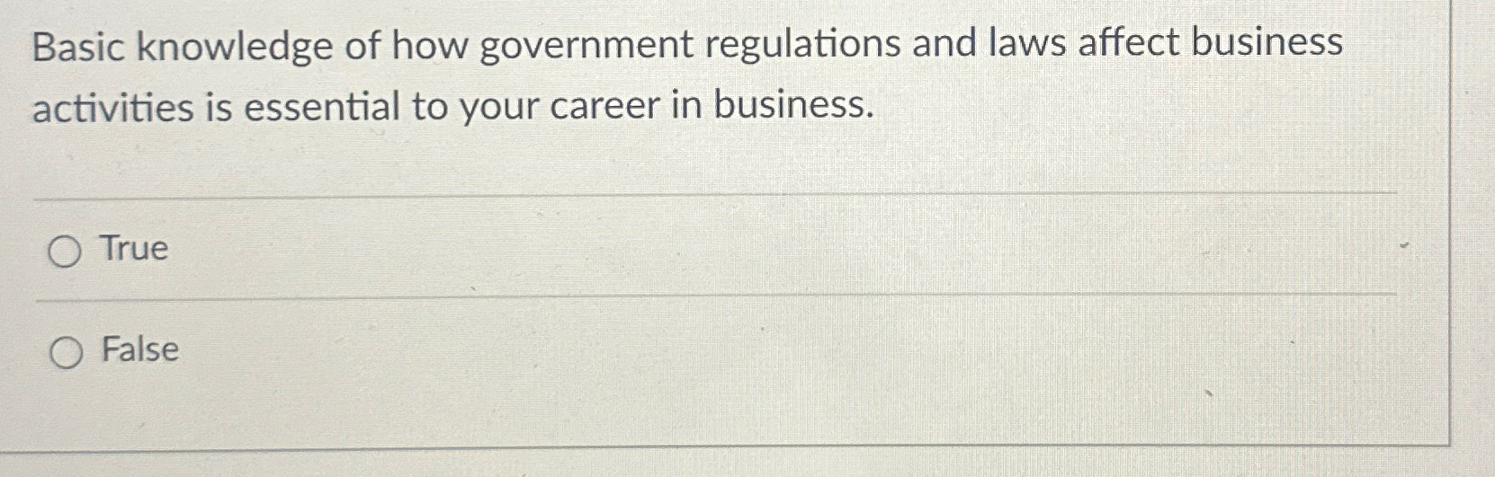 Solved Basic knowledge of how government regulations and | Chegg.com