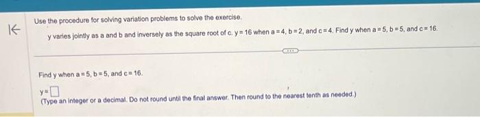 Solved Use the procedure for solving variation problems to | Chegg.com