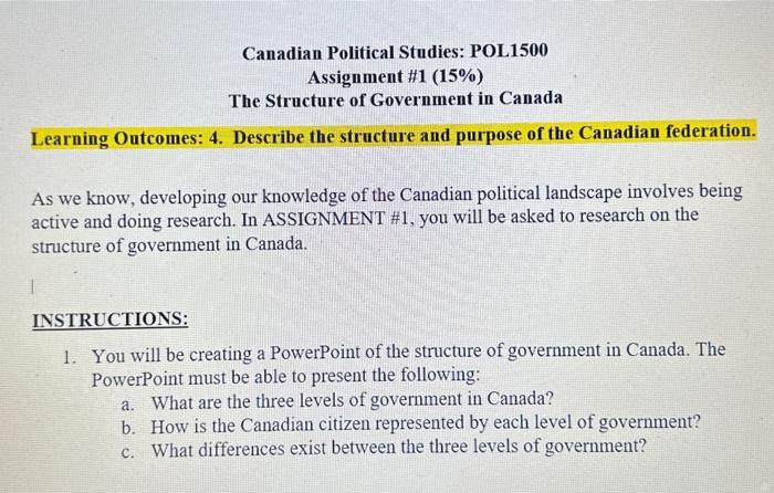 As we know, developing our knowledge of the Canadian | Chegg.com